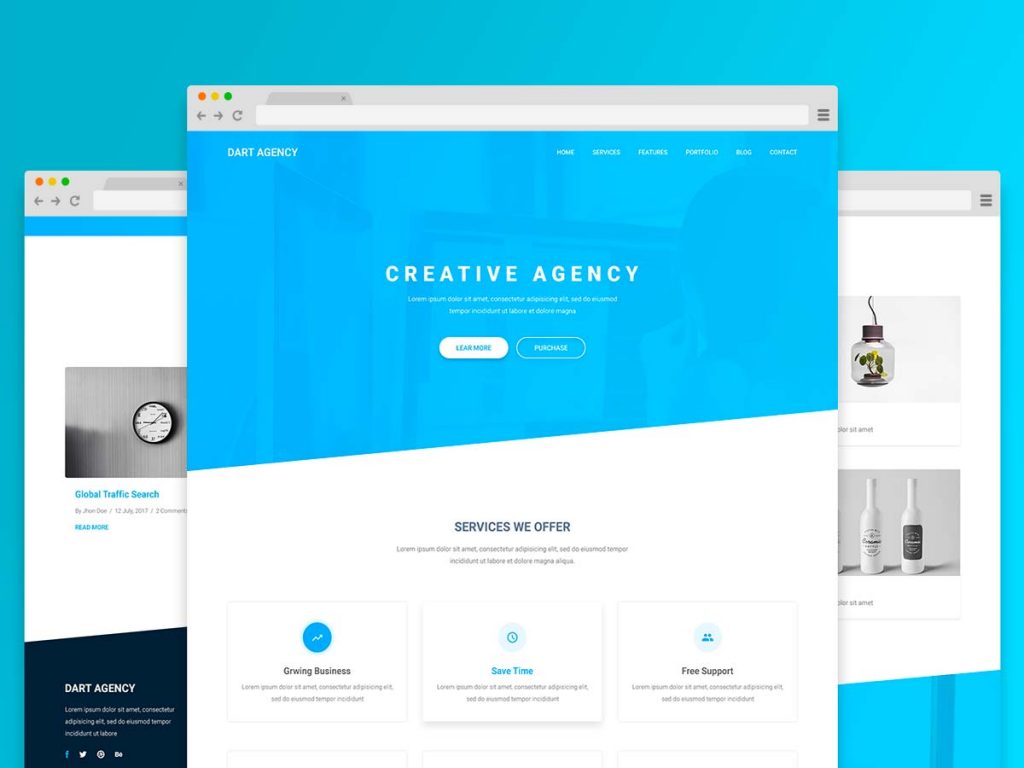 Plantilla HTML/CSS Gratuita: Dart Agency - Plantillas HTML Gratuitas