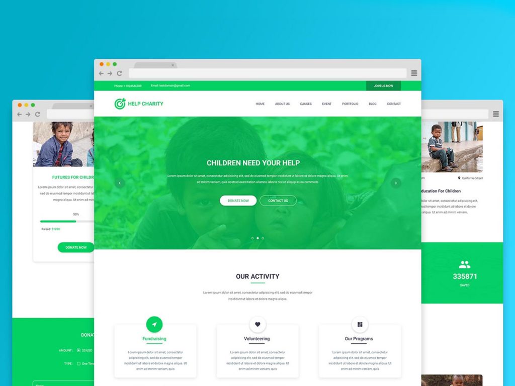 Free Simple Web Template: Charity Home - Free HTML Templates, Free CSS ...