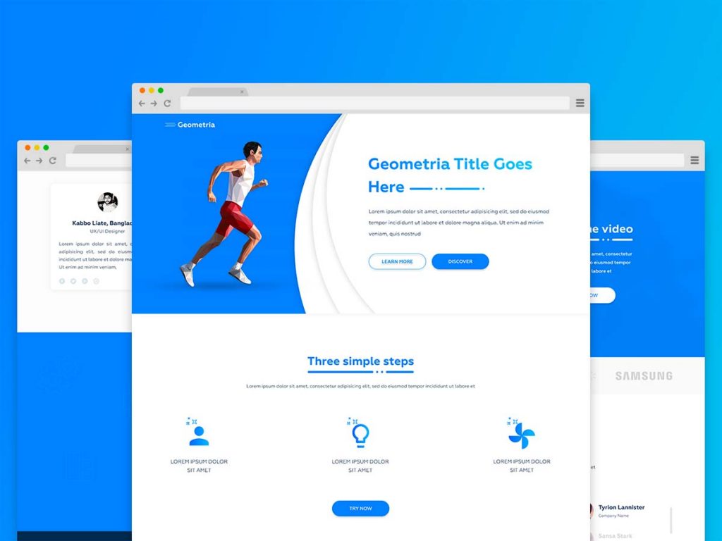 Plantilla HTML Gratis One Page: Runner - Plantillas HTML Gratuitas