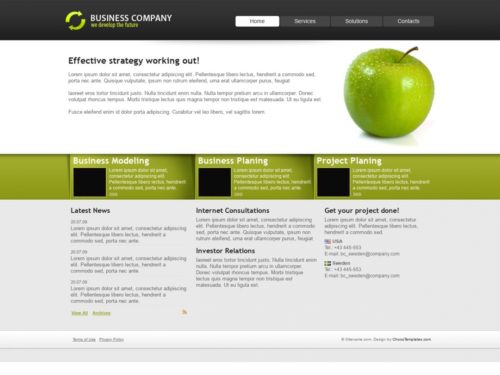 Download free HTML/CSS Template: Business Company - Free HTML Templates ...