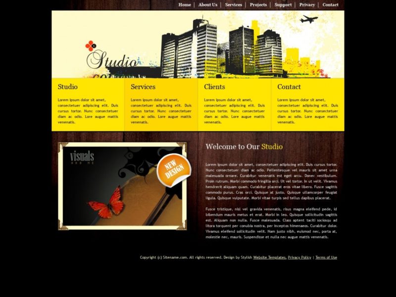 Download free HTML/CSS Template: Studio - Free HTML Templates, Free CSS ...