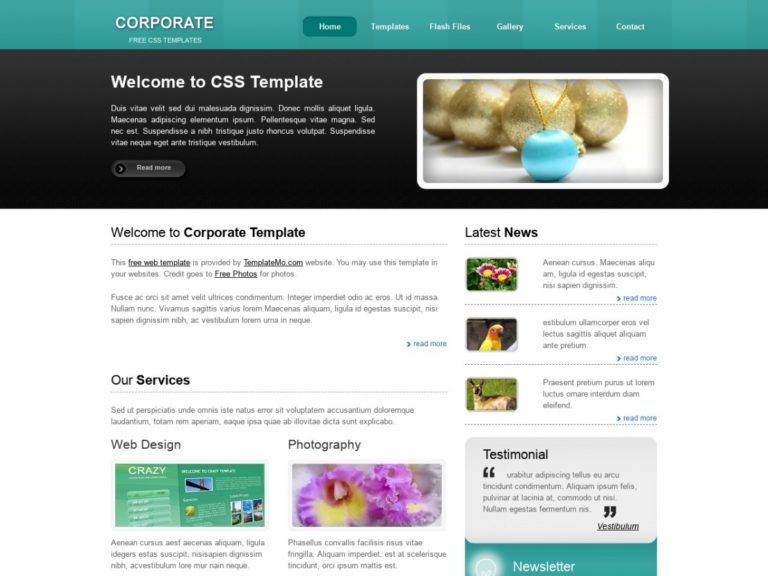 HTML/CSS Templates for Free: Corporate - Free HTML Templates, Free CSS ...