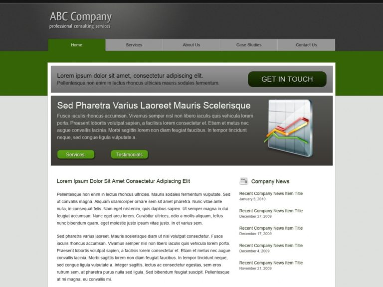 Plantilla Web Gratis: Abc Company - Plantillas HTML Gratuitas