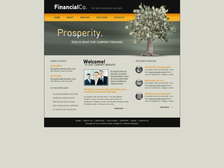 Download free HTML/CSS Template: Financialco - Free HTML Templates ...
