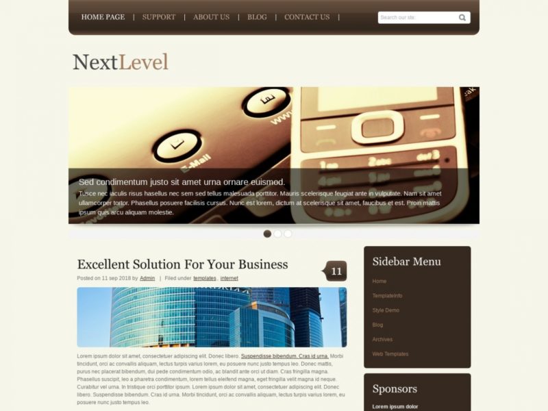 HTML/CSS Templates for Free Downloading: Nextlevel - Free HTML ...
