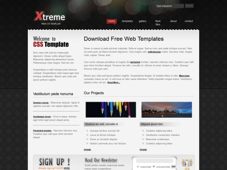 Plantilla HTML/CSS Gratuita: Xtreme - Plantillas HTML Gratuitas