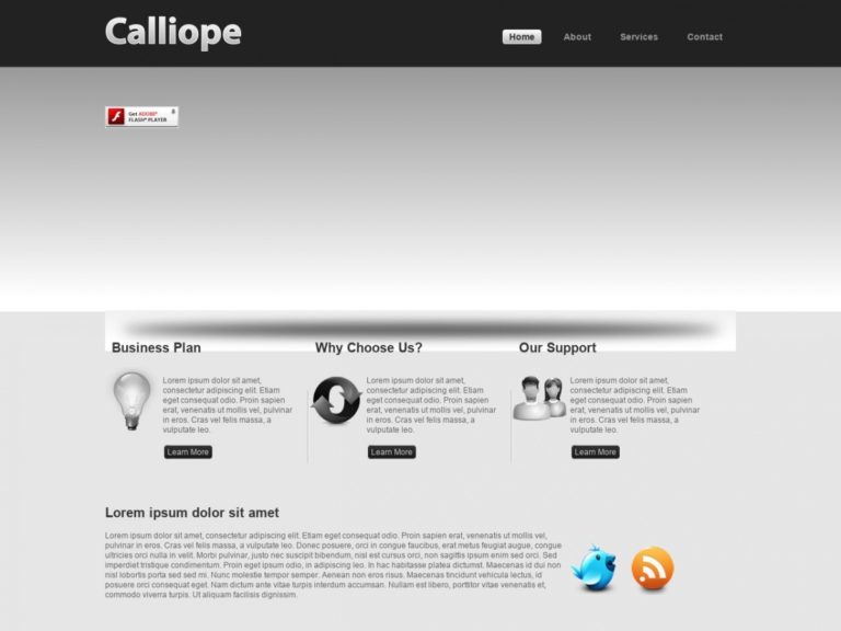 Plantilla HTML Gratis: Calliope - Plantillas HTML Gratuitas