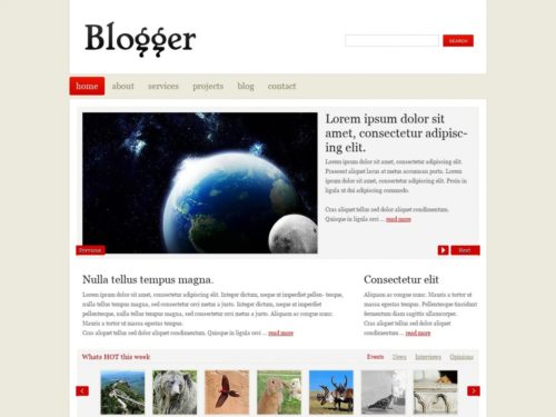 Plantilla Web Gratuita: Blogger - Plantillas HTML Gratuitas