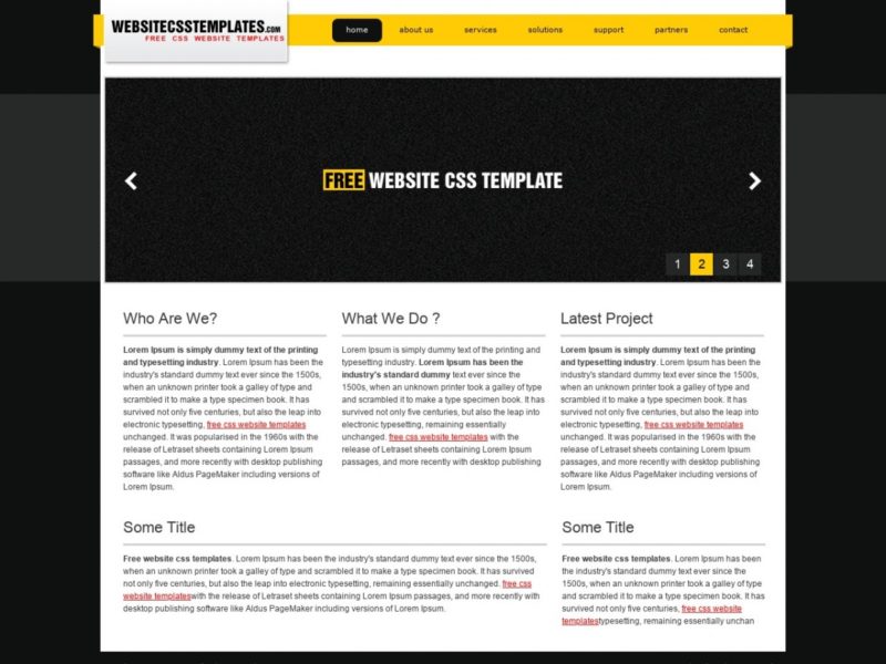 Plantilla Web Simple Gratis: Wcsst 2 - Plantillas HTML Gratuitas