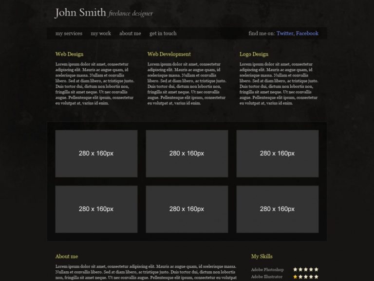 Free HTML/CSS Templates for Downloading: John Smith - Free HTML ...