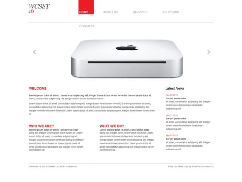 Free Simple Web Template Wcsst 16 Free Html Templates Free Css Templates And More