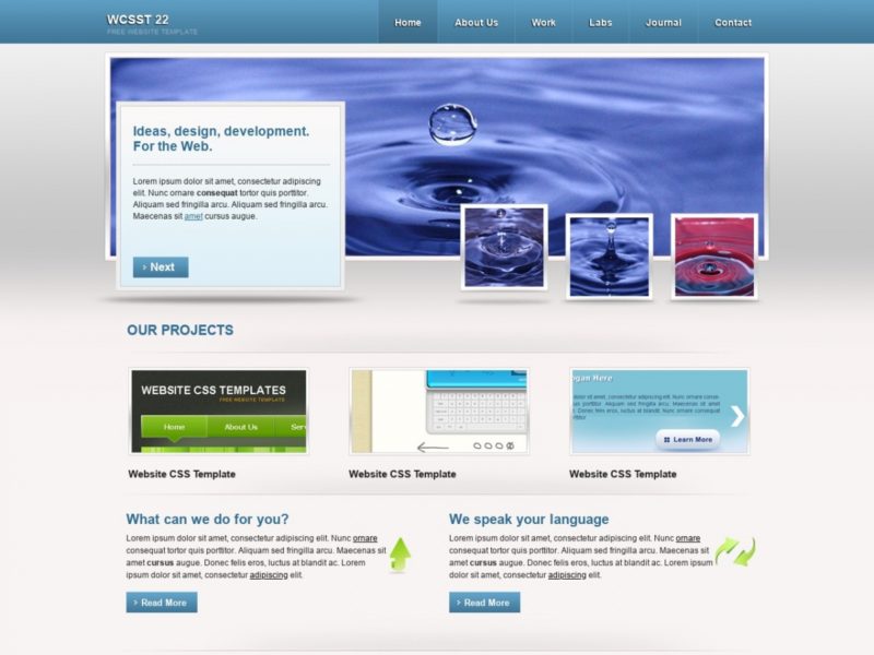 Free Simple Web Template: Wcsst 22 - Free HTML Templates, Free CSS ...