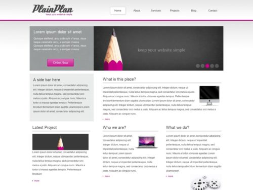 Free HTML/CSS Template: Plainplan - Free HTML Templates, Free CSS ...