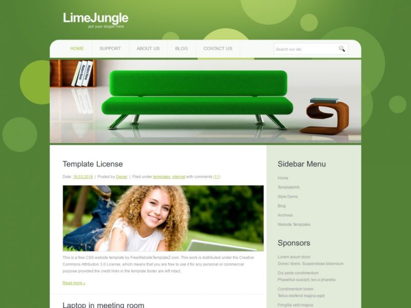 HTML/CSS Templates for Free Downloading: Limejungle - Free HTML ...
