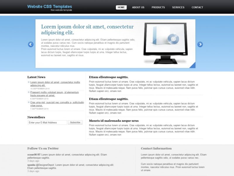 Free HTML/CSS Templates for Downloading: Wcsst 36 - Free HTML Templates ...