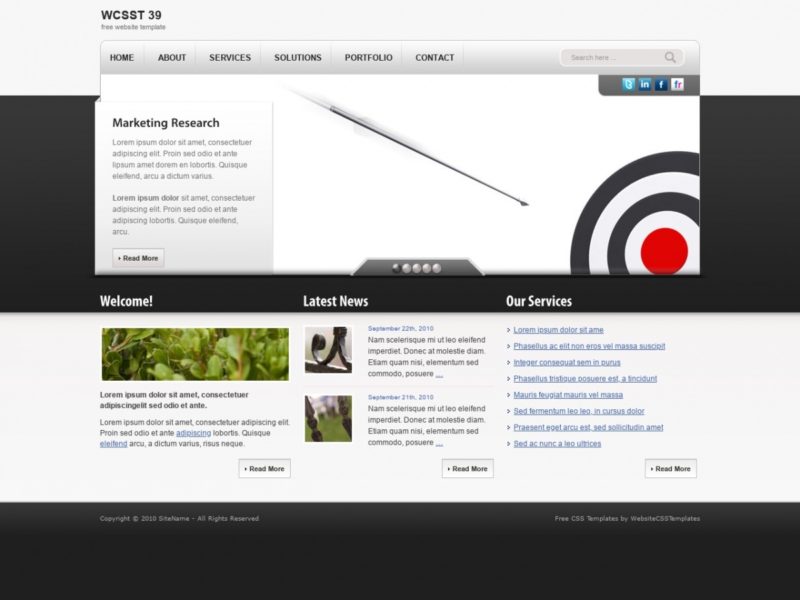 Htmlcss Templates For Free Wcsst 39 Free Html Templates Free Css