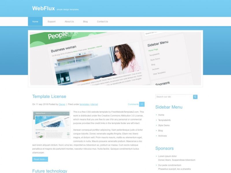 HTML/CSS Templates for Free: Webflux - Free HTML Templates, Free CSS ...