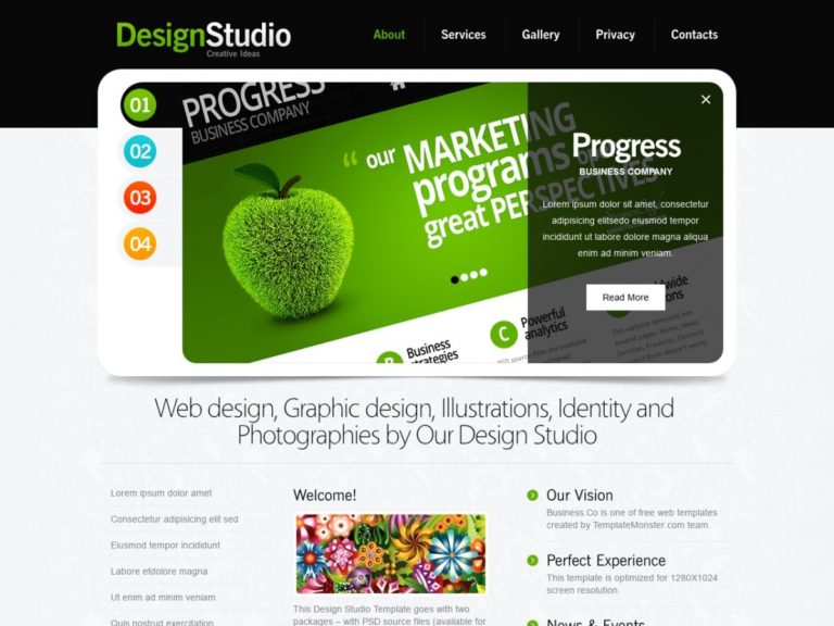 Download free HTML/CSS Template: Designstudio - Free HTML Templates ...