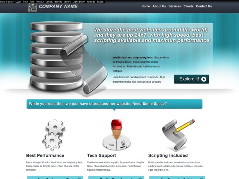 Free Simple Web Template: Developer - Free HTML Templates, Free CSS ...