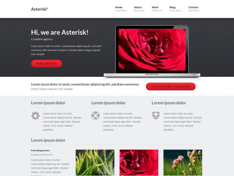 Plantillas HTML/CSS para Descargar Gratuita: Asterisk - Plantillas HTML ...