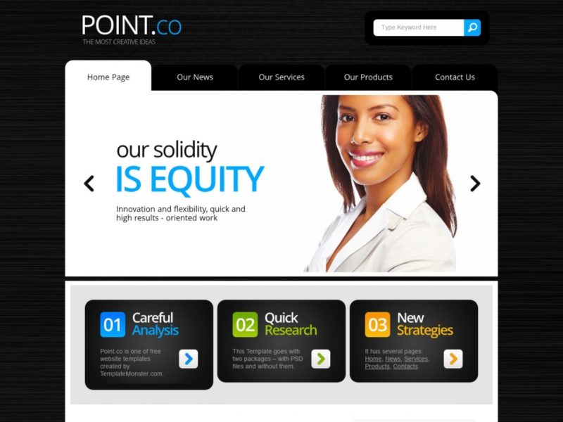 Free HTML/CSS Templates for Downloading: Point Co - Free HTML Templates ...