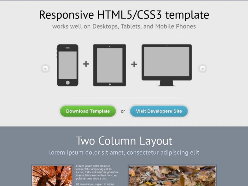 Plantilla HTML/CSS Gratuita: Responsive - Plantillas HTML Gratuitas