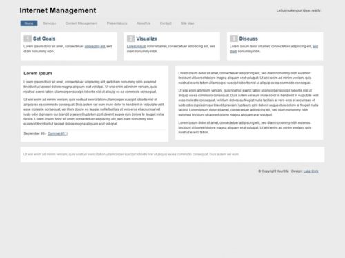 Free Simple Web Template: Internet Management - Free HTML Templates ...