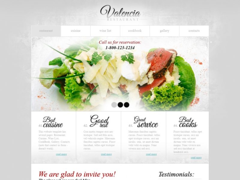 HTML/CSS Templates for Free: Valencia - Free HTML Templates, Free CSS ...