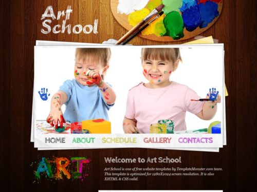 Download Free HTML Template: Art School - Free HTML Templates, Free CSS ...