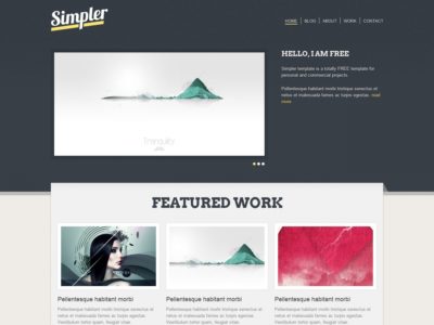 Plantilla Web Simple Gratuita: Simpler - Plantillas HTML Gratuitas