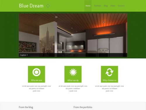 Free HTML Template: Blue Dream - Free HTML Templates, Free CSS ...