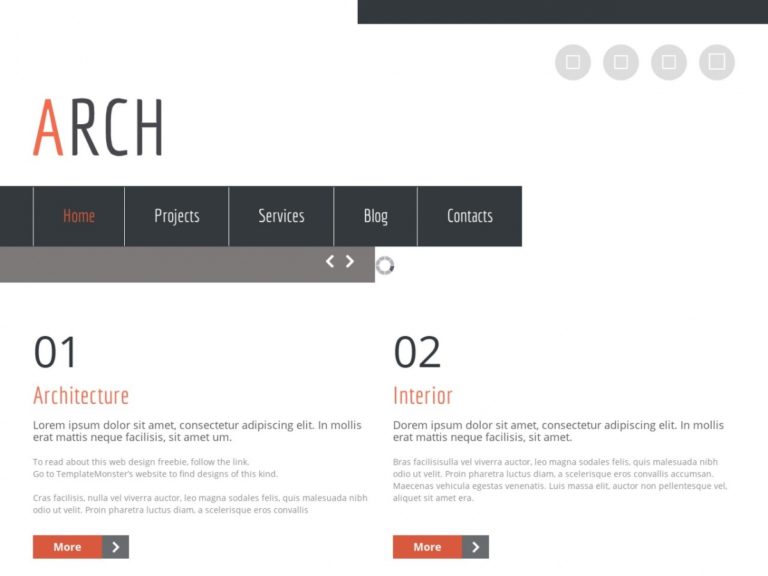 Download free HTML/CSS Template: Arch - Free HTML Templates, Free CSS ...