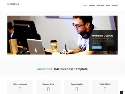 Plantilla Web Simple Gratuita: Moderna - Plantillas HTML Gratuitas