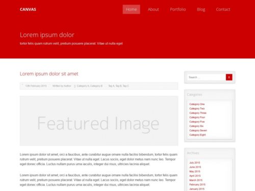 Plantillas HTML/CSS para Descargar Gratuita: Canvas - Plantillas HTML ...
