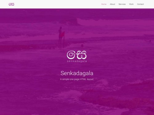 Plantilla Web Gratuita: Senkadagala - Plantillas HTML Gratuitas