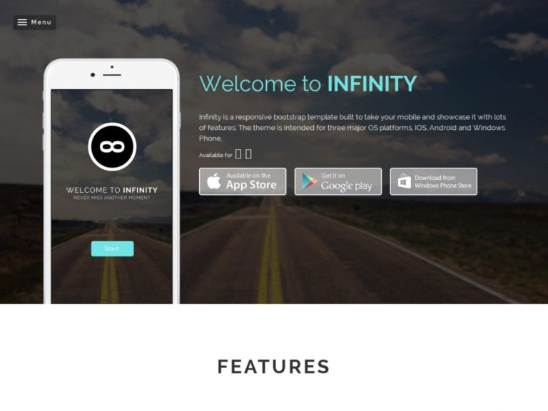 Free HTML/CSS Template: Infinity - Free HTML Templates, Free CSS ...