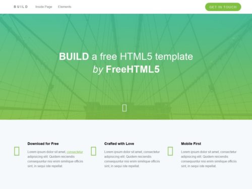 HTML/CSS Templates for Free: Build - Free HTML Templates, Free CSS ...