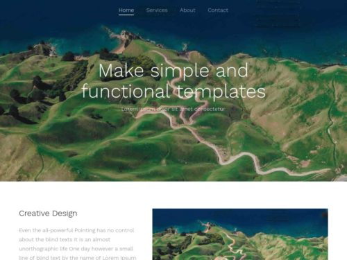 Plantilla HTML/CSS Gratis: Simple - Plantillas HTML Gratuitas