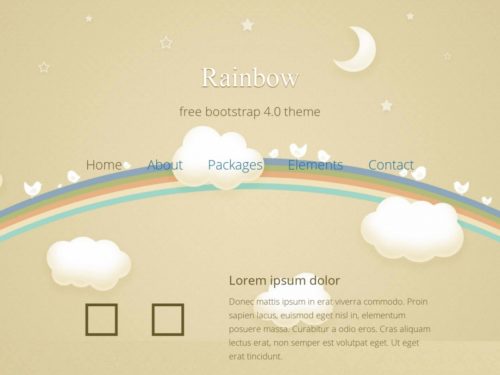 Free HTML/CSS Template: Rainbow - Free HTML Templates, Free CSS ...