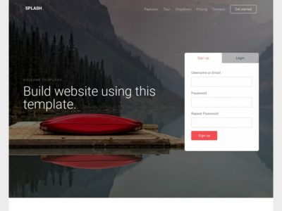 Plantilla Web Gratis: Splash - Plantillas HTML Gratuitas