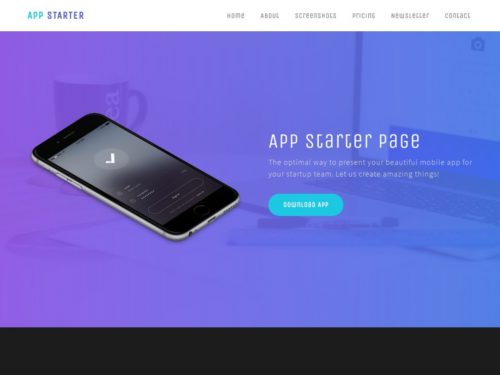 Download free HTML/CSS Template: App Starter - Free HTML Templates ...