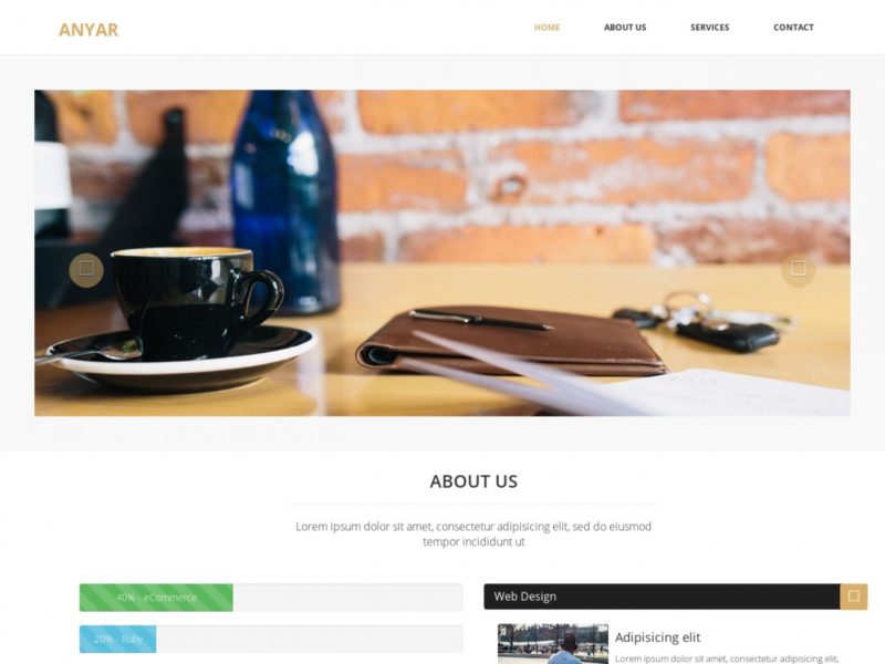 Free HTML/CSS Template: Anyar - Free HTML Templates, Free CSS Templates ...