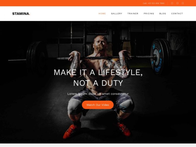 Download HTML/CSS Templates for Free: Stamina - Free HTML Templates ...