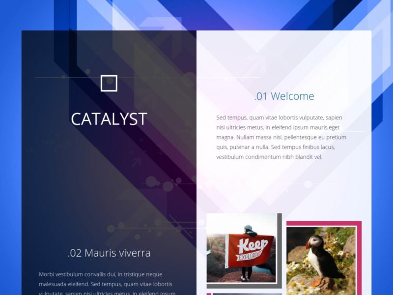 Download Free HTML Template: Catalyst - Free HTML Templates, Free CSS ...