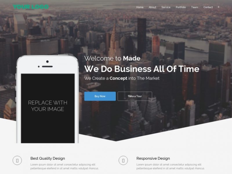 Free Simple Web Template: Made Apps - Free HTML Templates, Free CSS ...