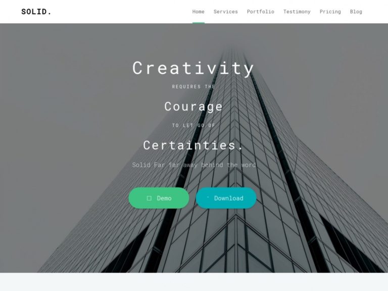 Plantilla HTML/CSS Gratuita: Solid - Plantillas HTML Gratuitas