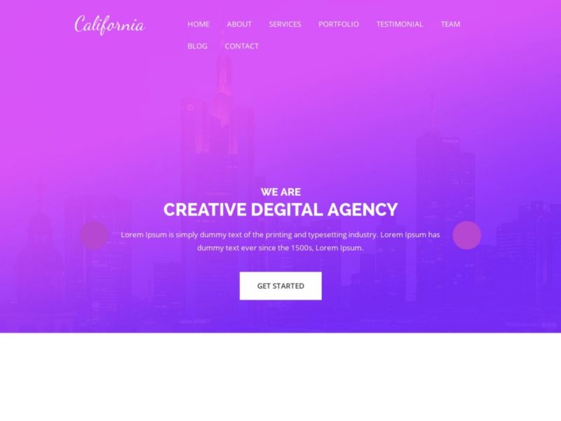 Free HTML/CSS Template: Digital Agency - Free HTML Templates, Free CSS ...