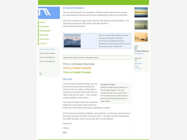 Free HTML/CSS Templates for Downloading: Nautica 01 - Free HTML ...