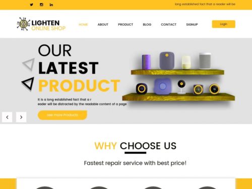 Free HTML/CSS Templates for Downloading: Lighten - Free HTML Templates ...