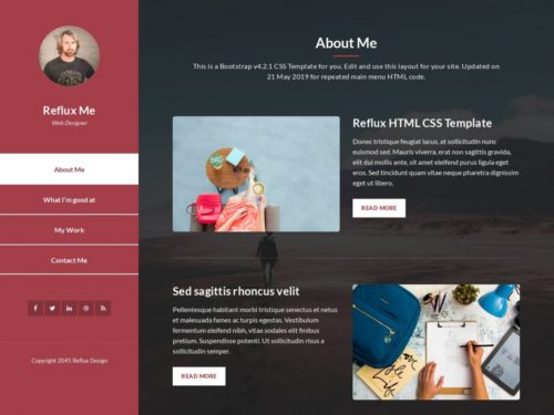 Plantillas HTML Gratuita para Descargar: Reflux - Plantillas HTML Gratuitas